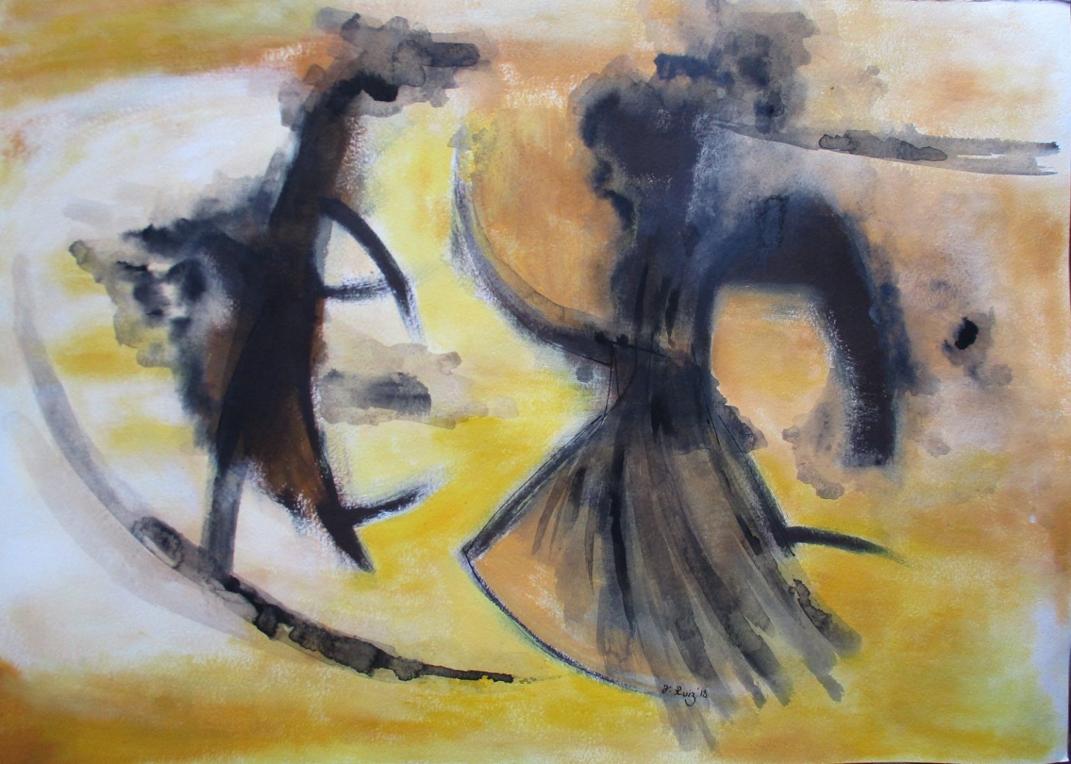 Mexican artist. The dancers by Judith Ruiz - Volupt Art
